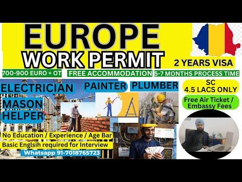 Europe Work Permit - YouTube