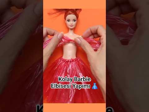 Barbie Elbise Yapımı | Barbie Hacks #Shorts #barbie #diy #crafts
