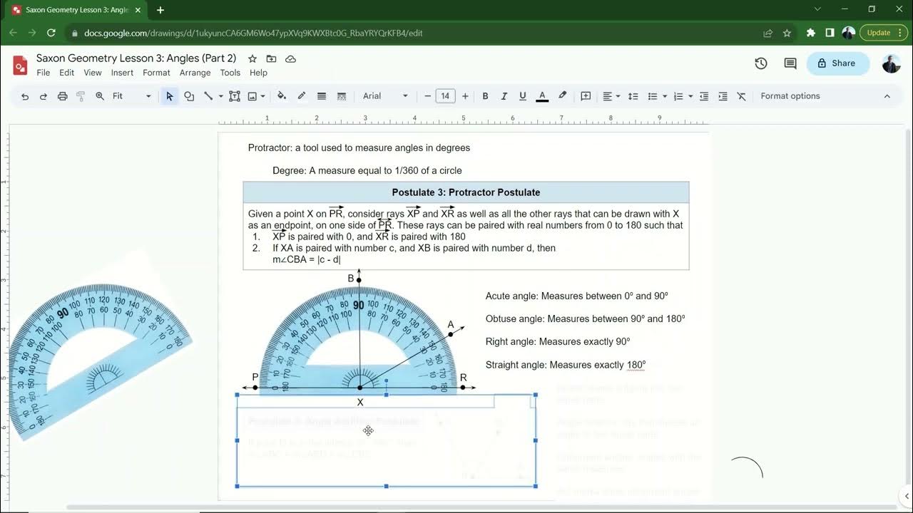 Geometry Lesson 3 Part 2: Angles - YouTube