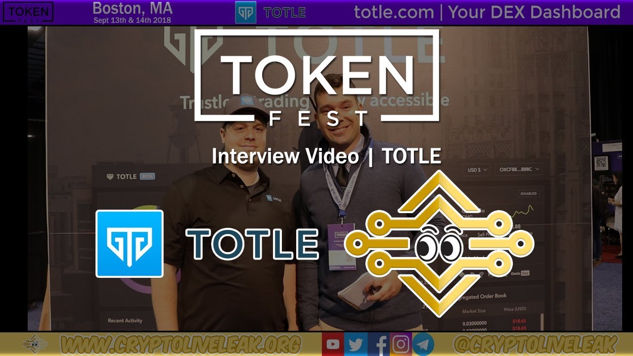 TOTLE - Your DEX Dashboard | Tokenfest Interview with CEO David Bleznak ...