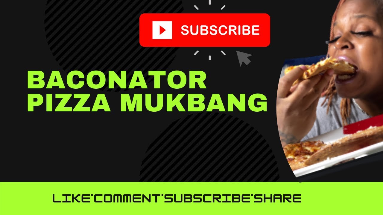 Baconator Pizza Mukbang|Shoutouts |Vlogmas Day20 - YouTube