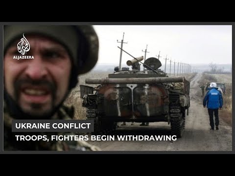 Ukraine troops, separatists withdraw amid hopes for peace