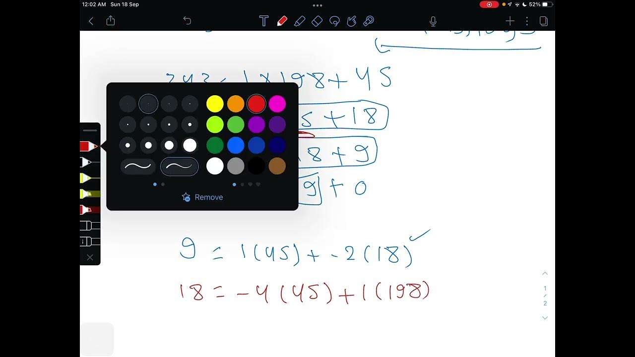 Euclidean algorithm GCD - YouTube
