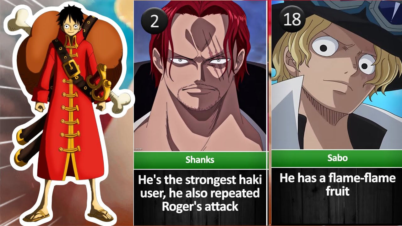 20 One Piece Characters Ranked by Power - YouTube