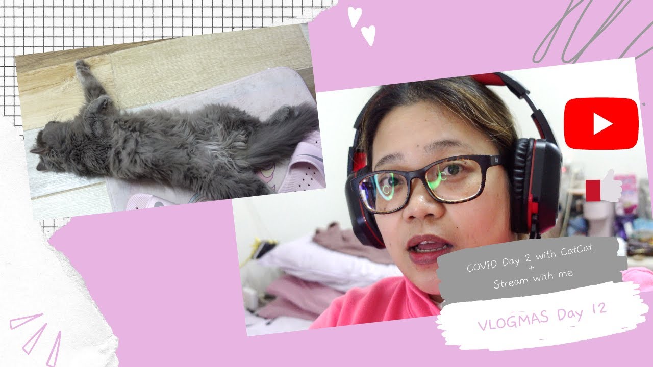 Covid Day 2 with CatCat + Stream with me - Vlogmas Day 12 (2022 Edition ...