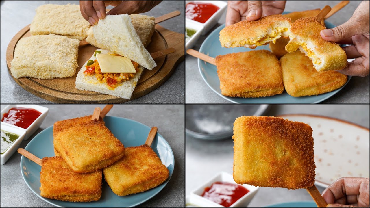 Bread Pizza Lollipop | Ramadan Iftar Special Snacks | Bread Chicken ...