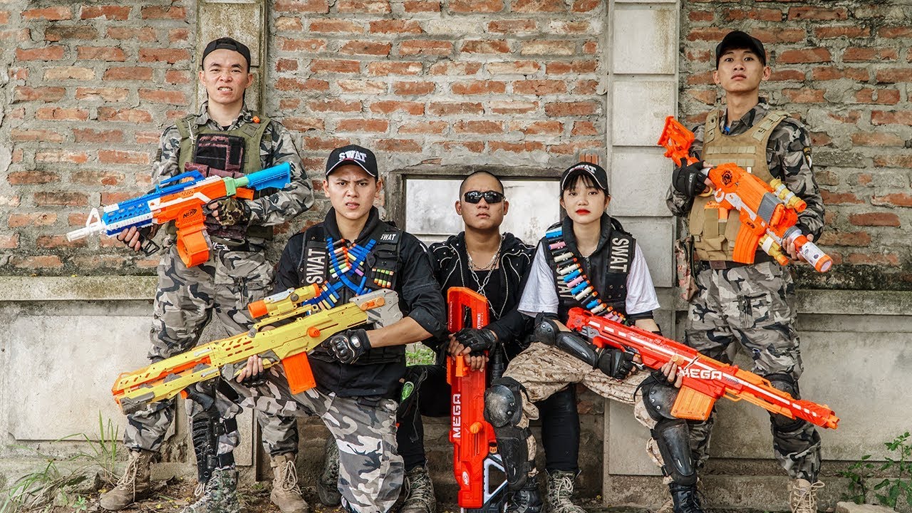 LTT Game Nerf War : Winter Warriors SEAL X Nerf Guns Fight Criminal ...