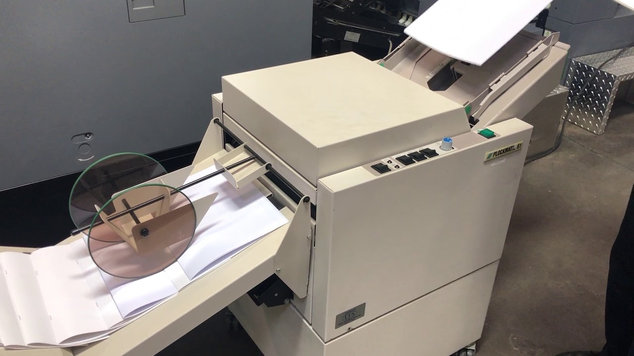 Buy Used Plockmatic BM61 Bindery and Finishing Machine - YouTube