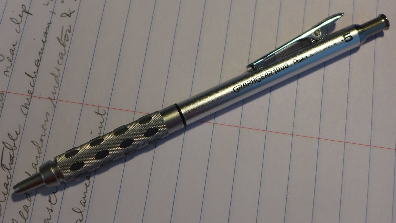 Pentel Graph Gear 1000 0 5mm Drafting Pencil Review YouTube
