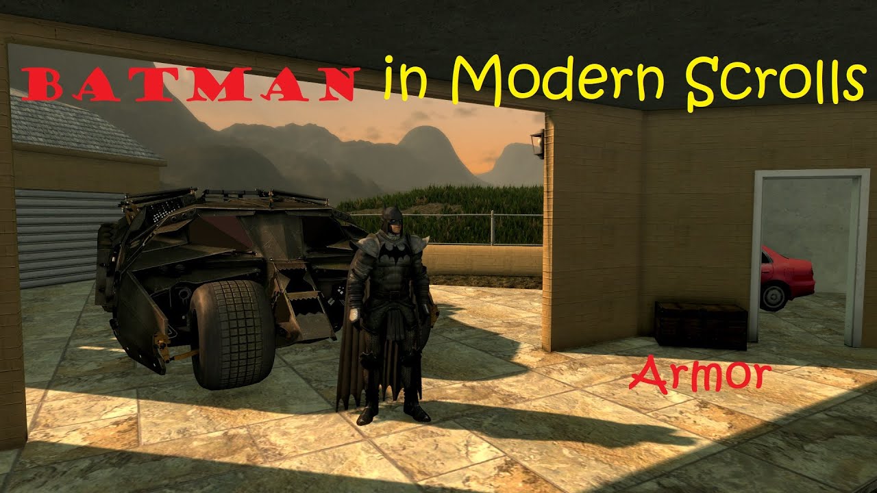 SKYRIM MOD Batman in Modern Scrolls - YouTube