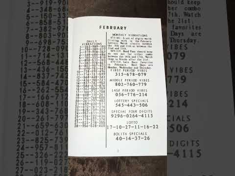 February 2025 Red Dream Book Numbers!! - YouTube