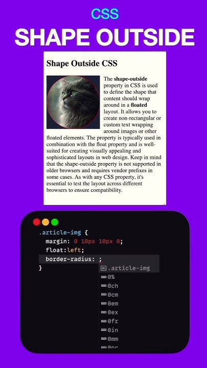 Css Shape Outside Html Using In A Css Html Css Js Shorts