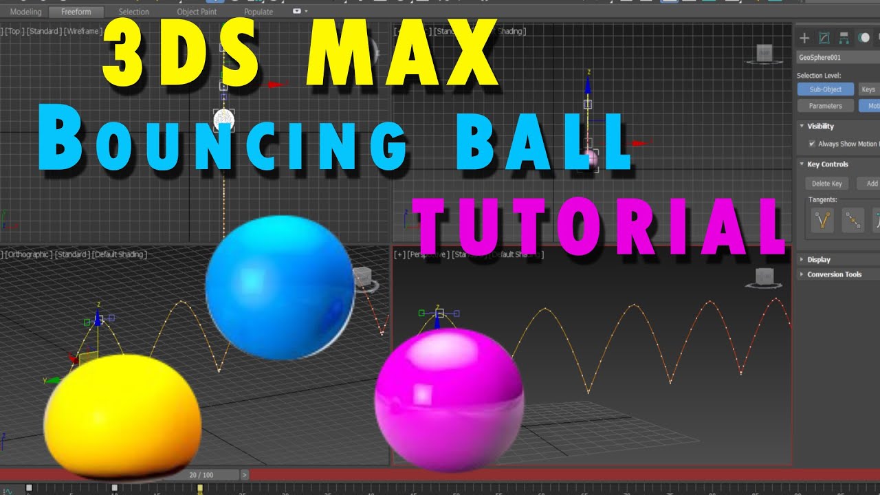 Learn How To Make a Bouncing Ball in 3ds Max - YouTube