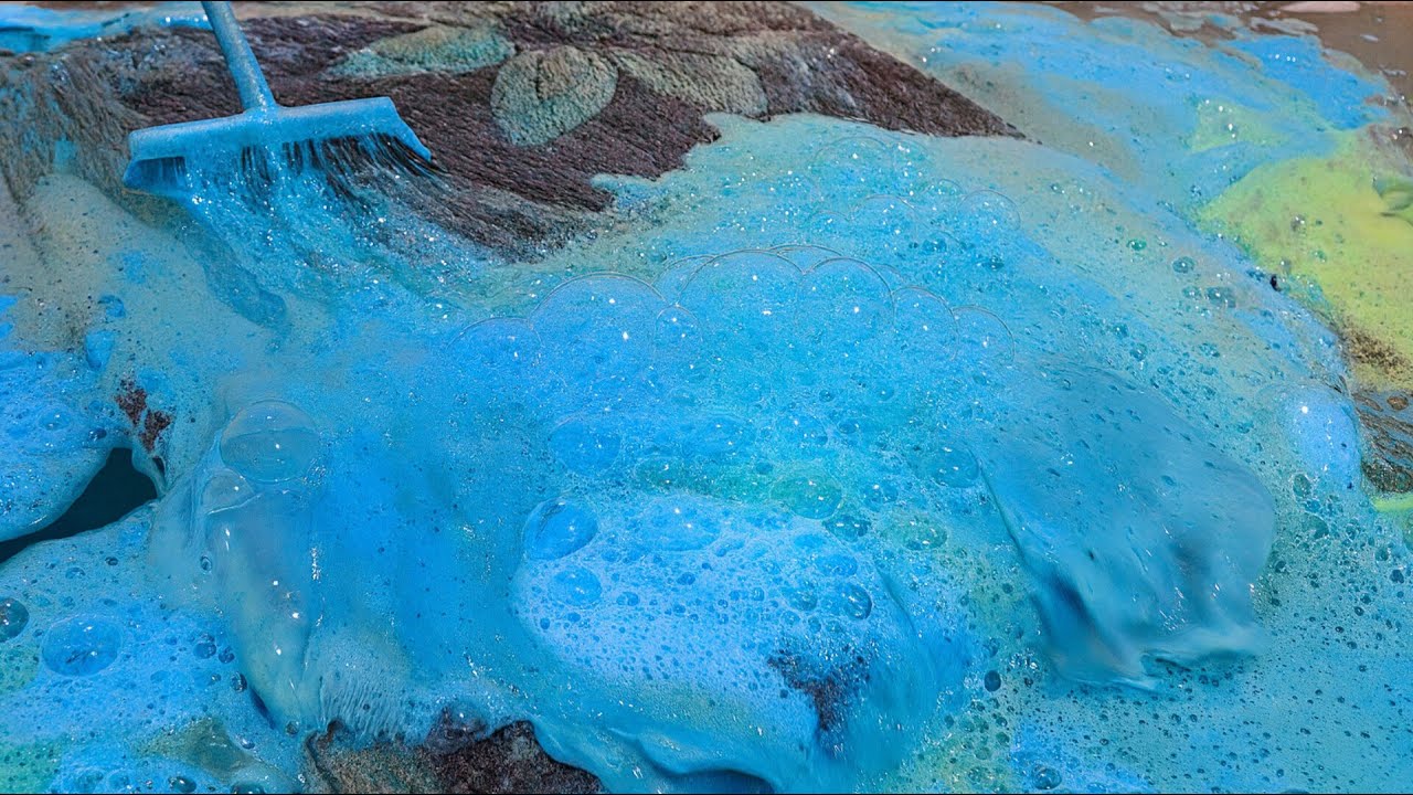 Deep cleaning disgusting carpet satisfying rug ASMR! Satisfying ASMR ...