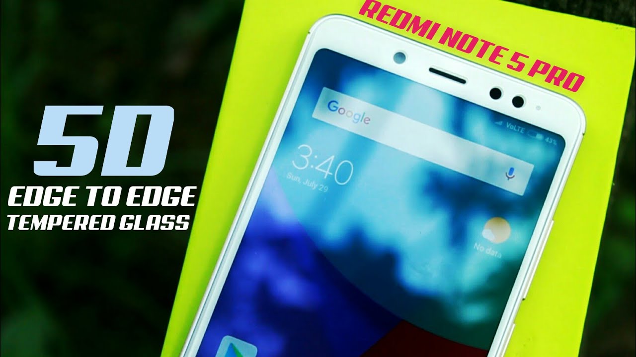 Perfect EDGE To EDGE Coverage Tempered Glass For Redmi Note 5 Pro 🔥 - YouTube