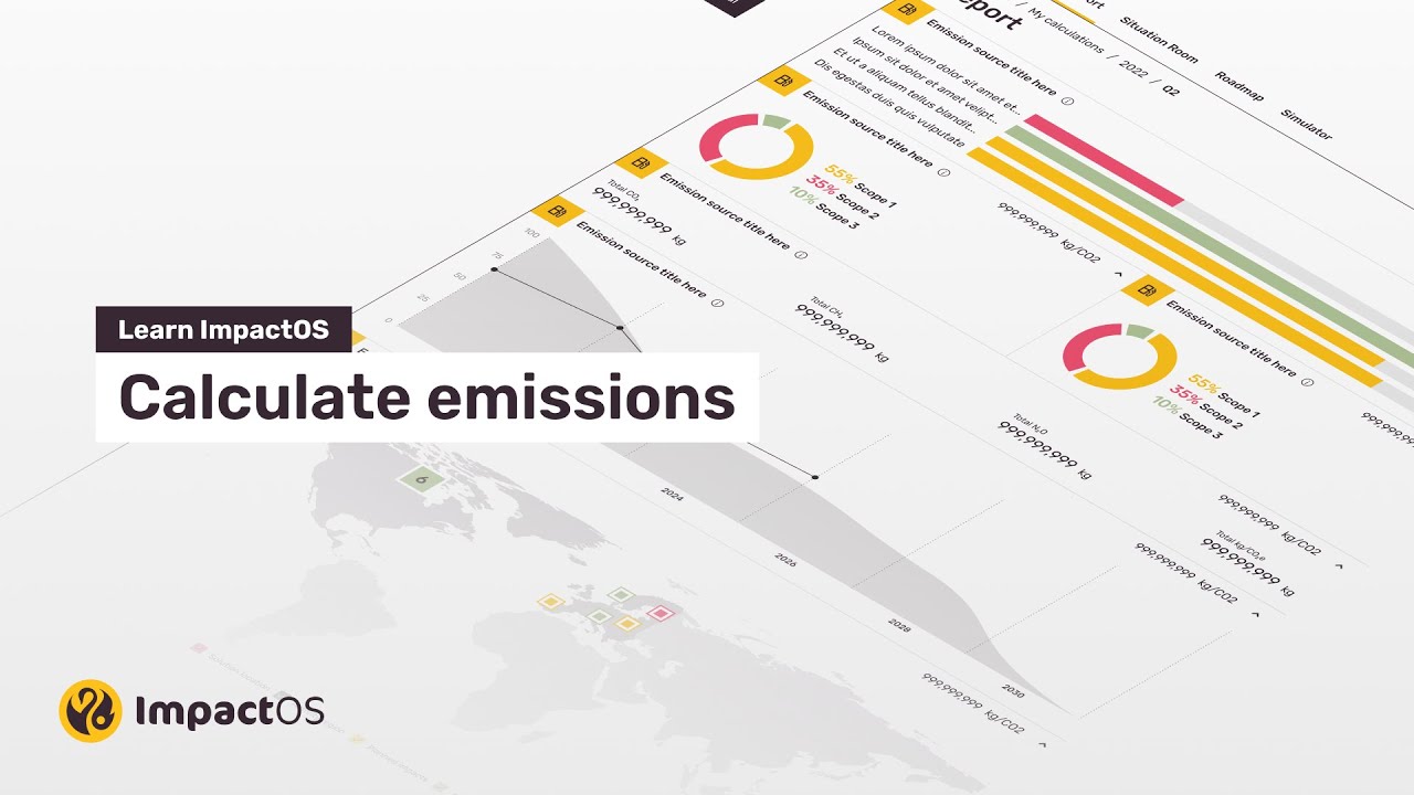 Calculate emissions - YouTube