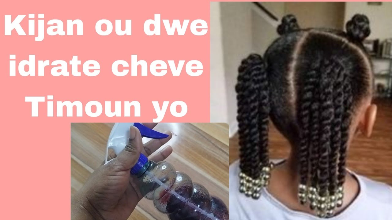 Kijan ou dwe idrate cheve Timoun yo lè wap penyen yo|#hairgrowth # ...