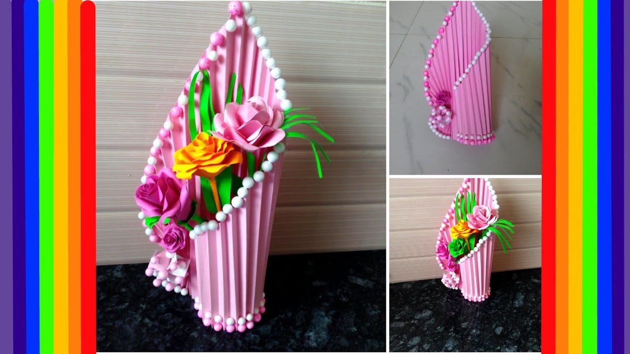 How To Make Flower Vase At Home Simple Paper Crafts Beautiful Flower Vase YouTube how-to-make-flower-vase-at-home-simple-paper-crafts-beautiful-flower-vase-youtube
