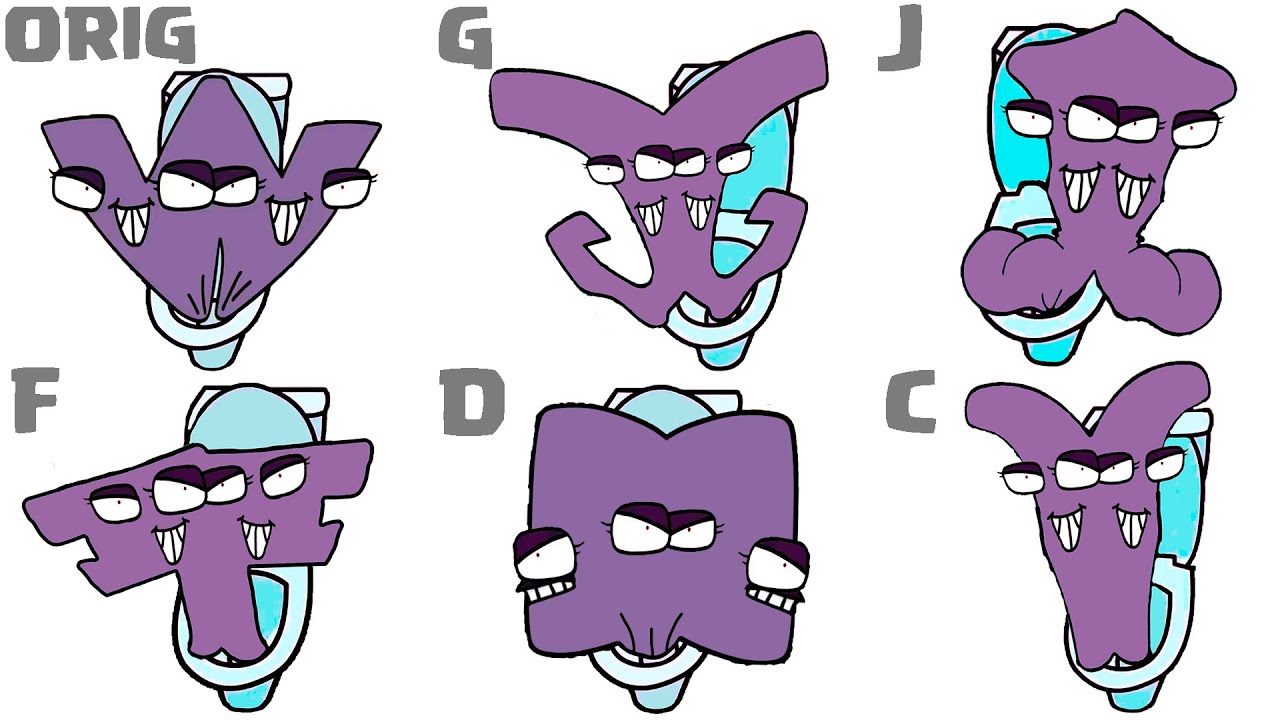 Skibidi Alphabet Lore but it's All Different Reverse Version (A-Z ...