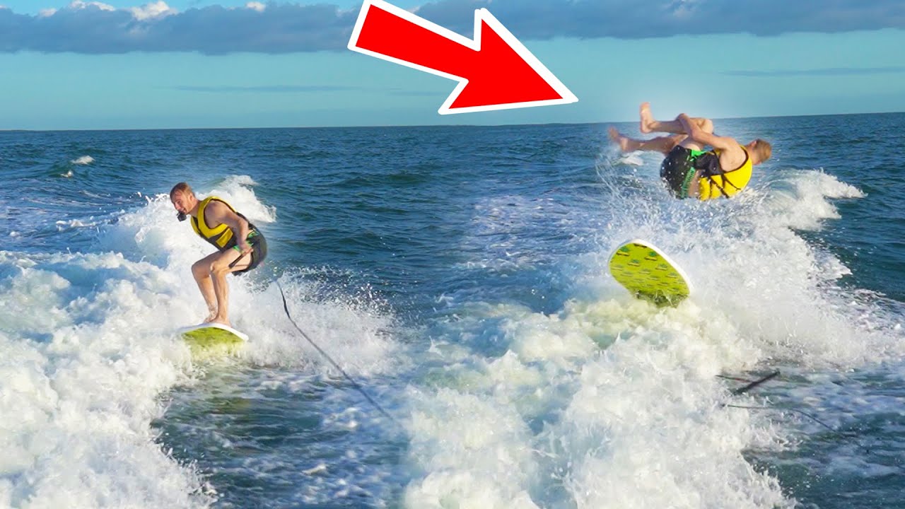 WORLDS FIRST BACKFLIP On SURFBOARD Behind A Boat!? *IMPOSSIBLE* - YouTube