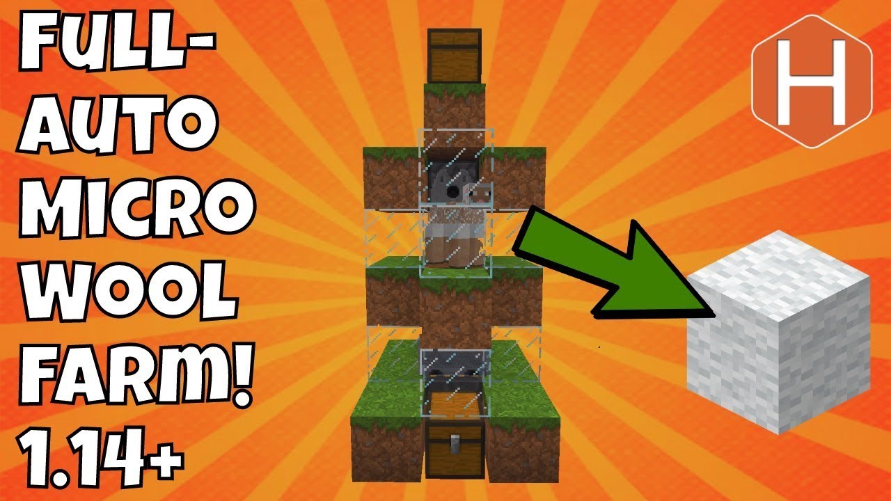 minecraft Automatic Sheep Shearing Wool Farm for 1.14+ - YouTube