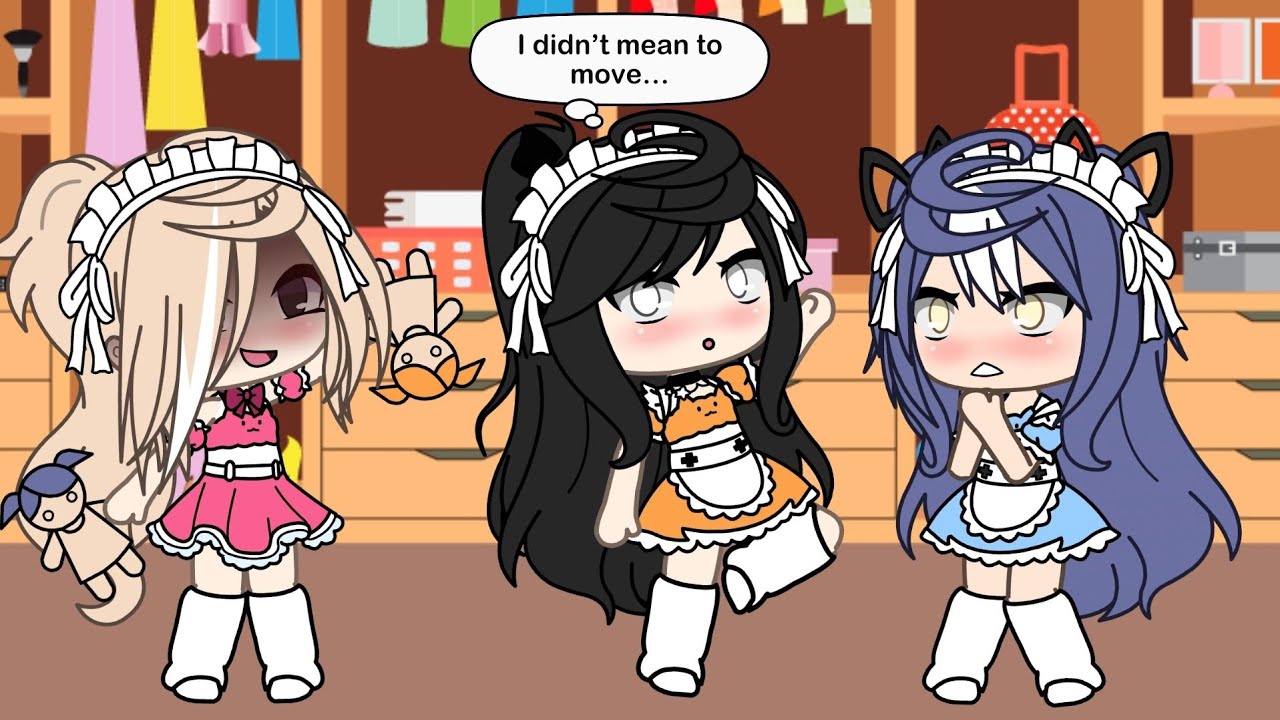 They react to their own dolls😳 | Gacha life | Dark Gacha - YouTube