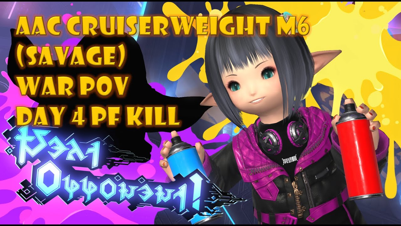 FFXIV- M6s Sugar Riot SAVAGE Party Finder Day 4 kill | WAR POV - YouTube