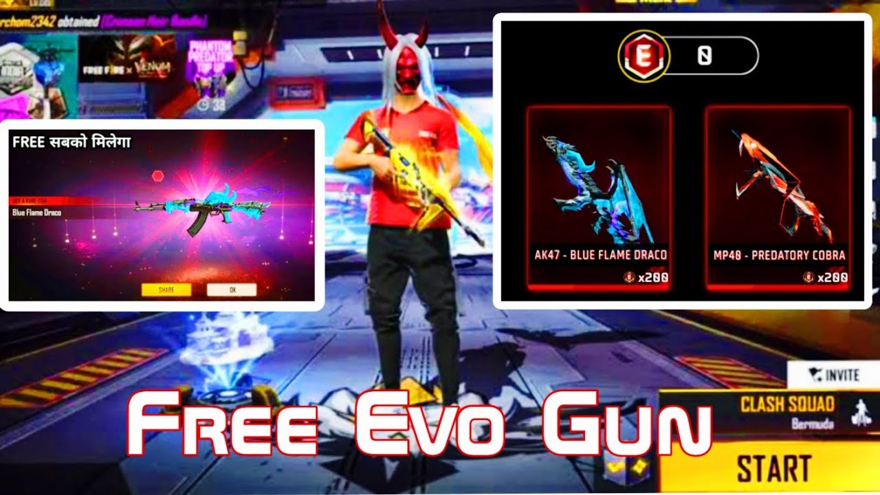 Free 🤯 Evo Gun skin free fire | Evo Gun skin trick | Evo Gun event ...