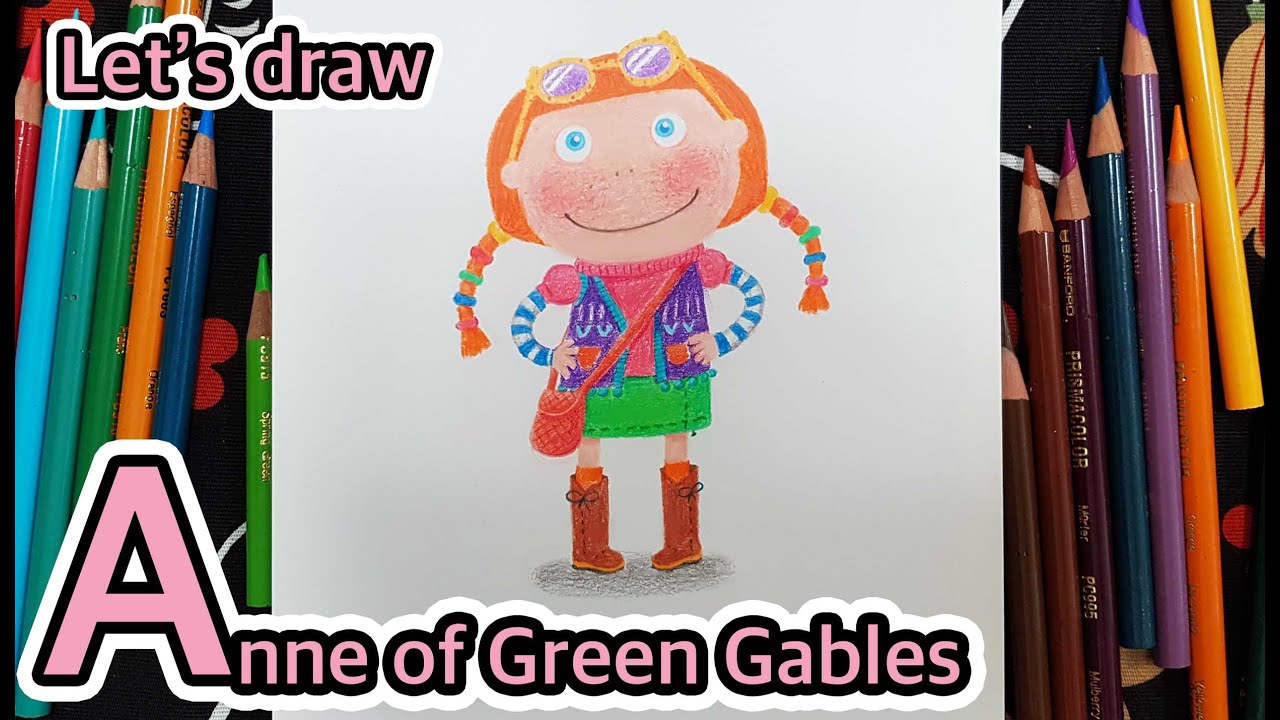 Let's draw a Anne of Green Gables/빨간머리앤/charecter/colorpencil/drawing ...
