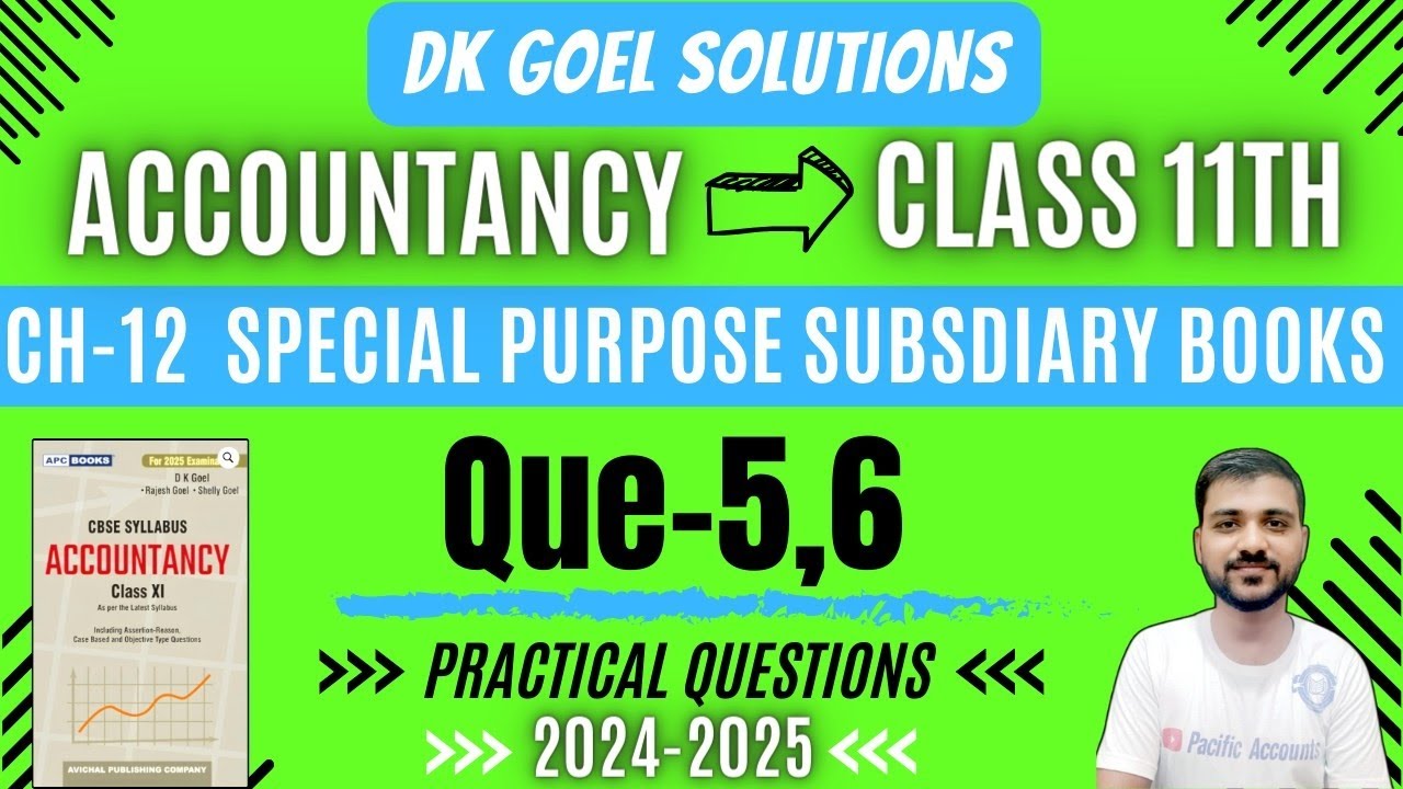 Q-5 | Q-6 | PURCHASE RETURN BOOK | SALES RETURN BOOK | DK GOEL | CLASS ...