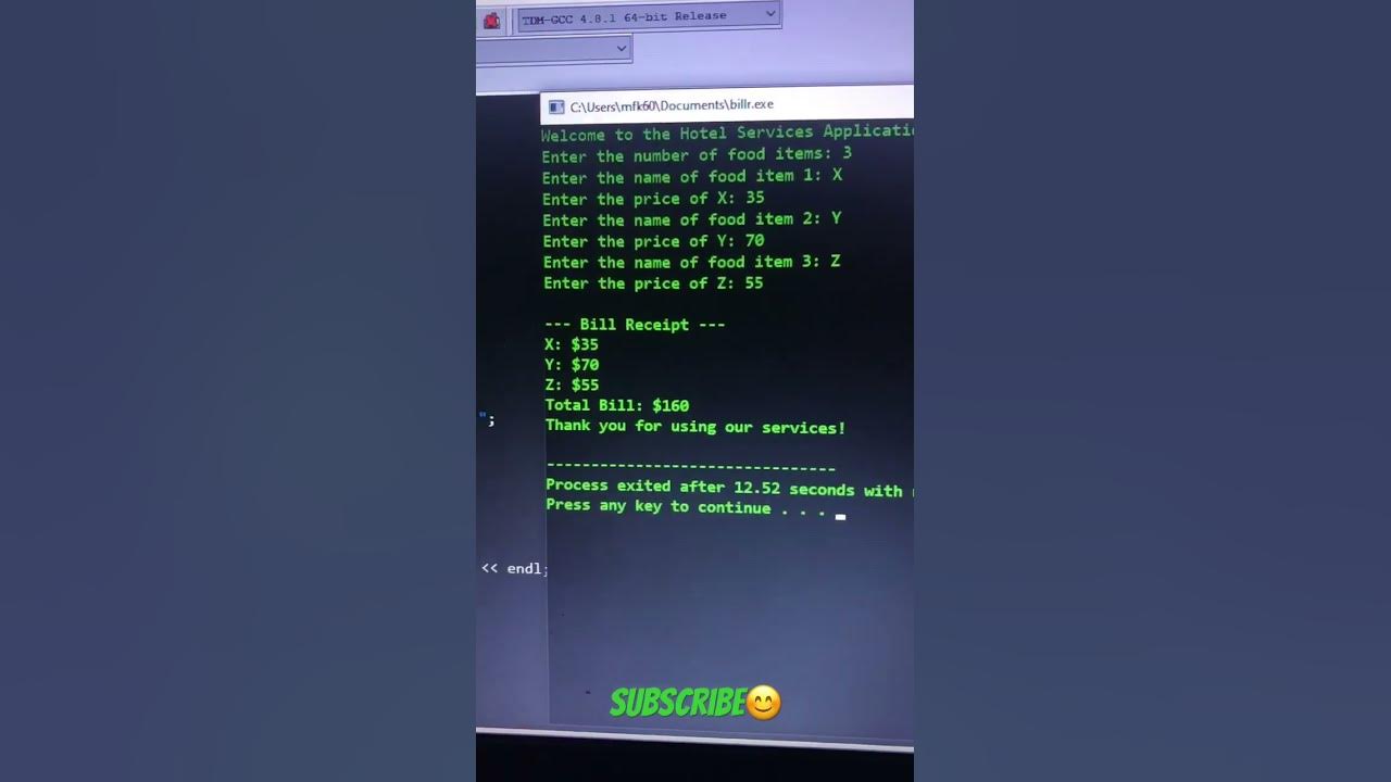 Receipt Printing Ide Dev C Cppprogramming Youtube