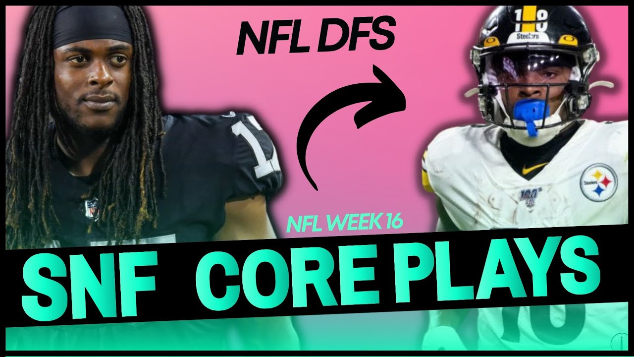 NFL DFS: Week 16 - RAIDERS VS STEELERS - SNF Showdown [Picks, Captain ...