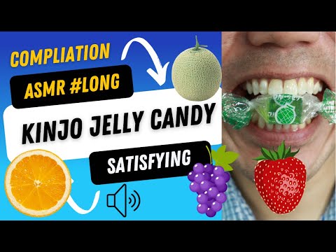 Kinjo Jelly Candy 🍇🍈🍓🍊 #long #asmrcompilation #asmr #asmrvideo # ...