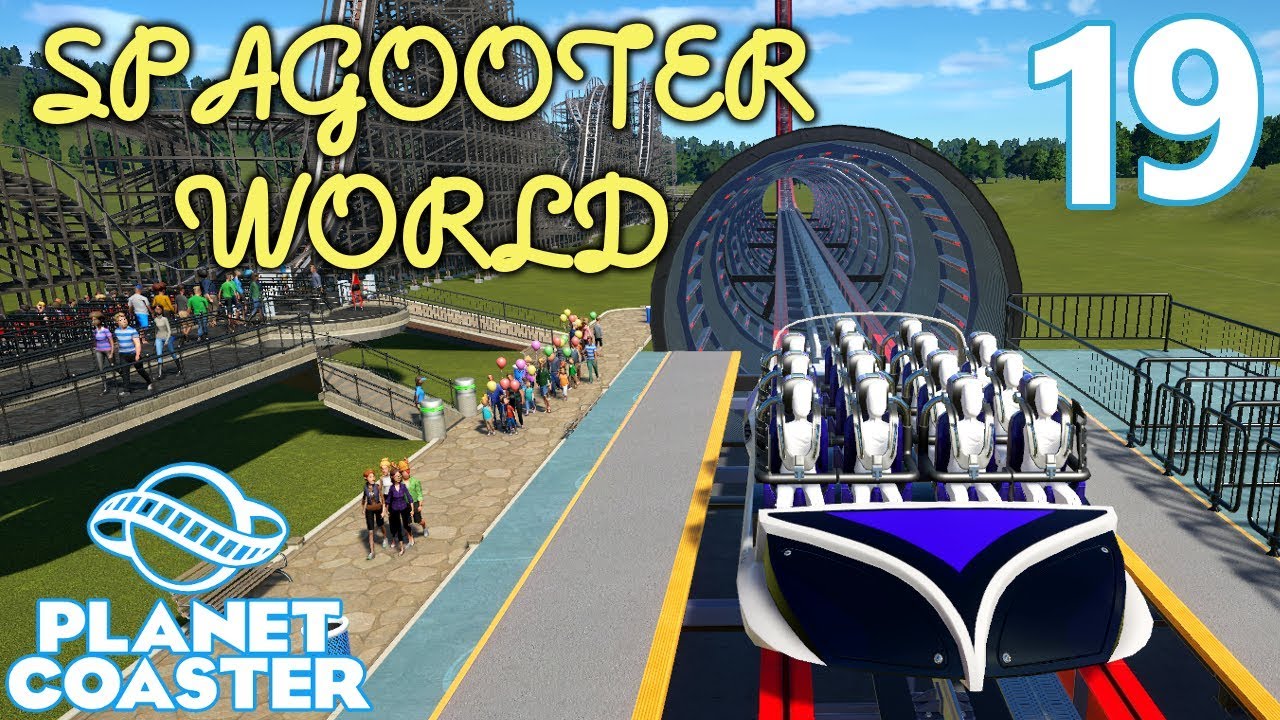 Planet Coaster SPAGOOTER WORLD - Part 19 - Reverse Freefall Coaster ...