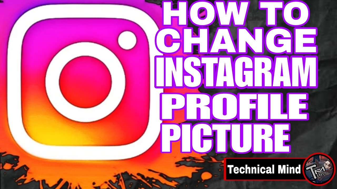 HOW TO CHANGE INSTGRAM PROFILE PICTURE/ INSTAGRAM KI PROFILE PHOTO ...