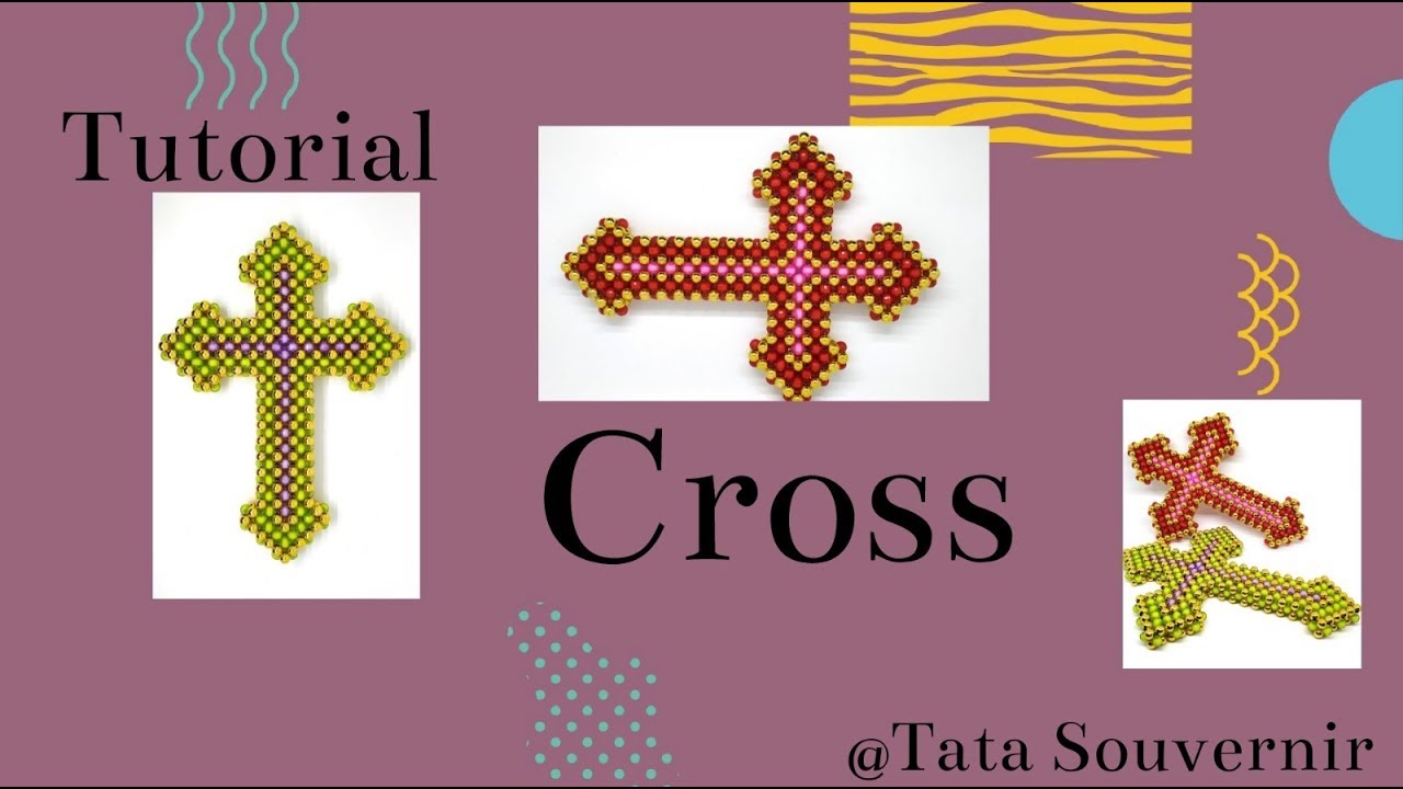 How to Bead Cross/Tutorial Salib/Diy - YouTube
