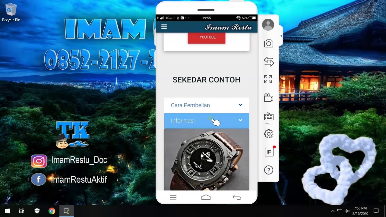 😎Katalog Jam Tangan Berbasis Aplikasi Android - YouTube