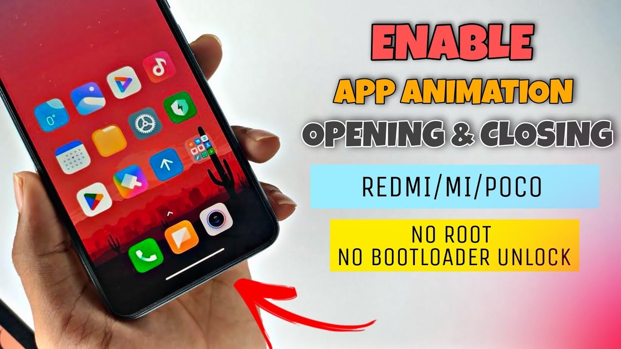 Enable App Opening and Closing animation ⚡ App Animations In Miui ...