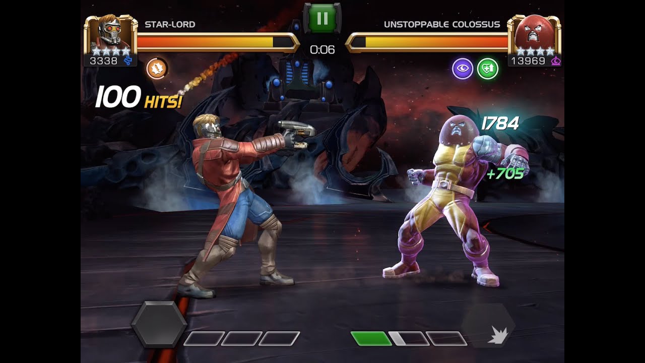 Star-Lord vs. Unstoppable Colossus (on Regen & Attack Boosts) AQ Boss ...