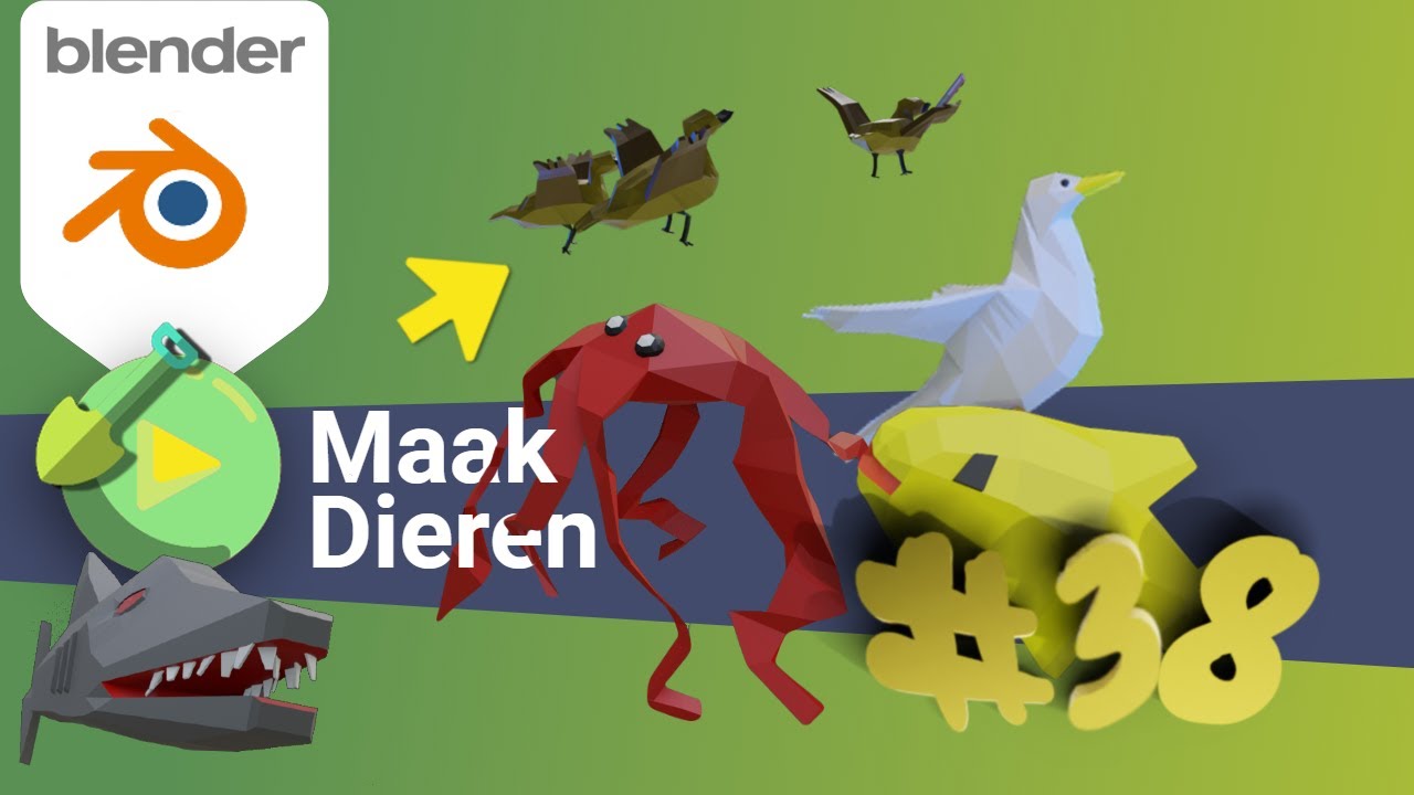 Blender #38 Dieren maken - YouTube