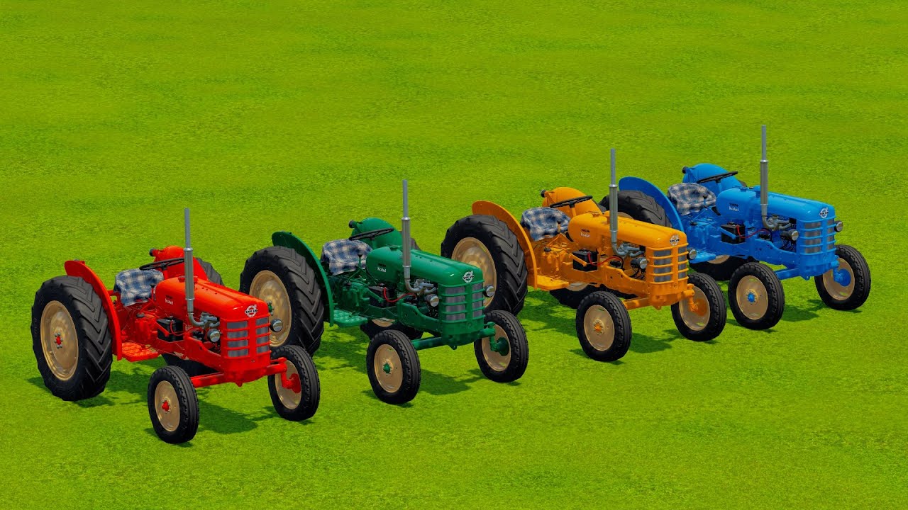 THE SLOWEST COLORED TRACTORS IN THE GAME FARMING SIMULATOR 2022! WHAT ...