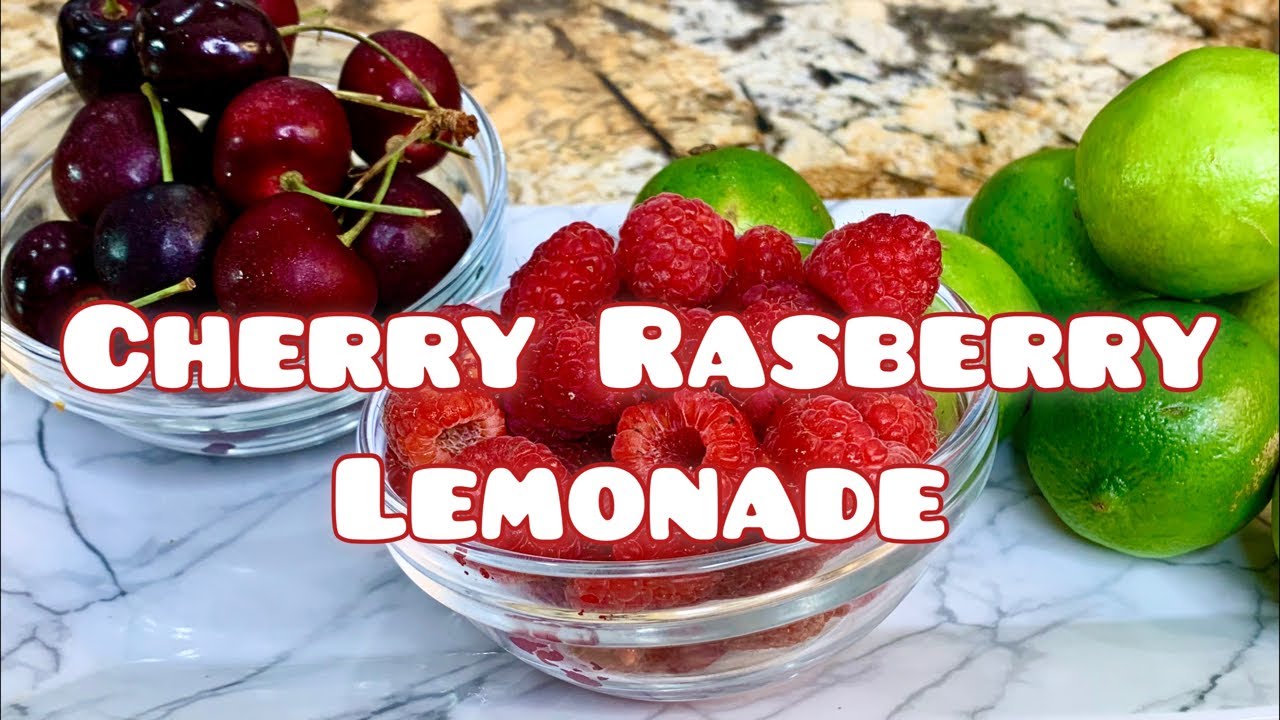 Cherry raspberry lemonade - YouTube