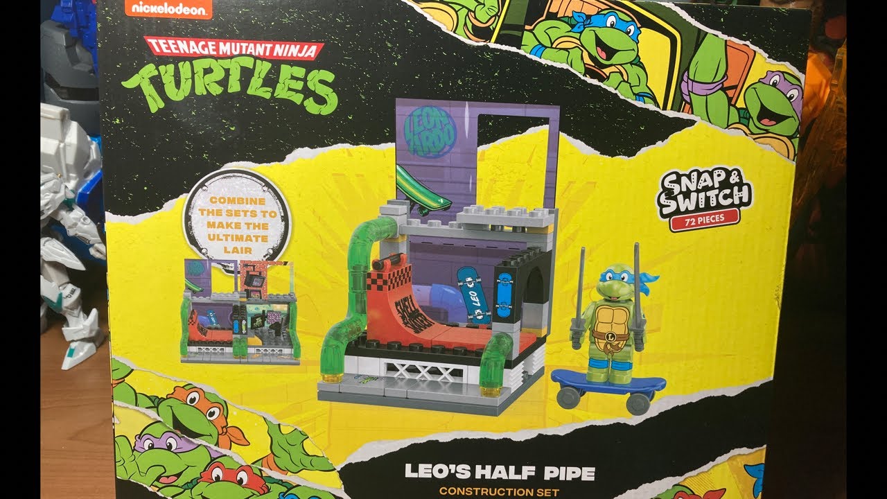 TMNT Leo's Half Pipe! Lego-Compatible Live Build! - YouTube