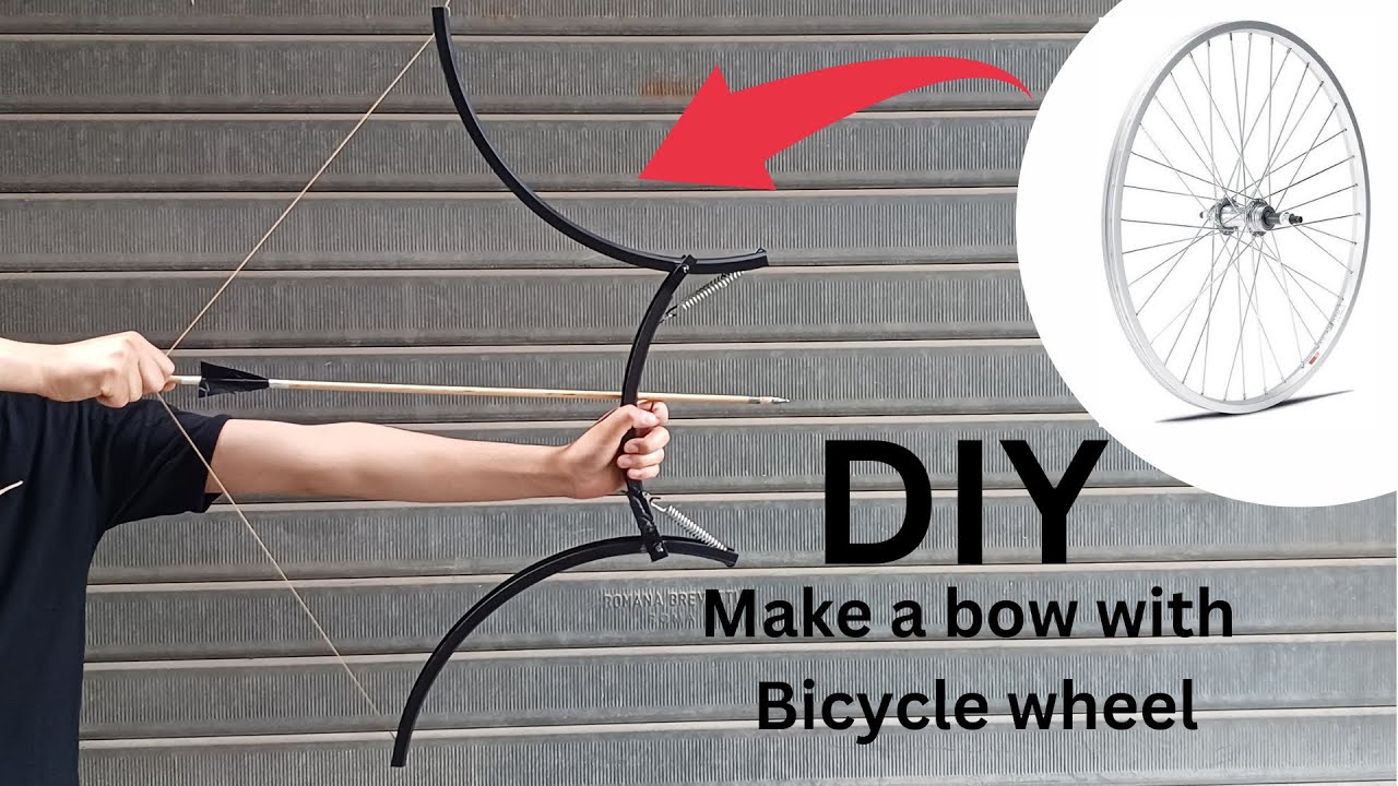 How to Make a Cheap takedown Bow from a Bicycle Wheel bow | DIY ...