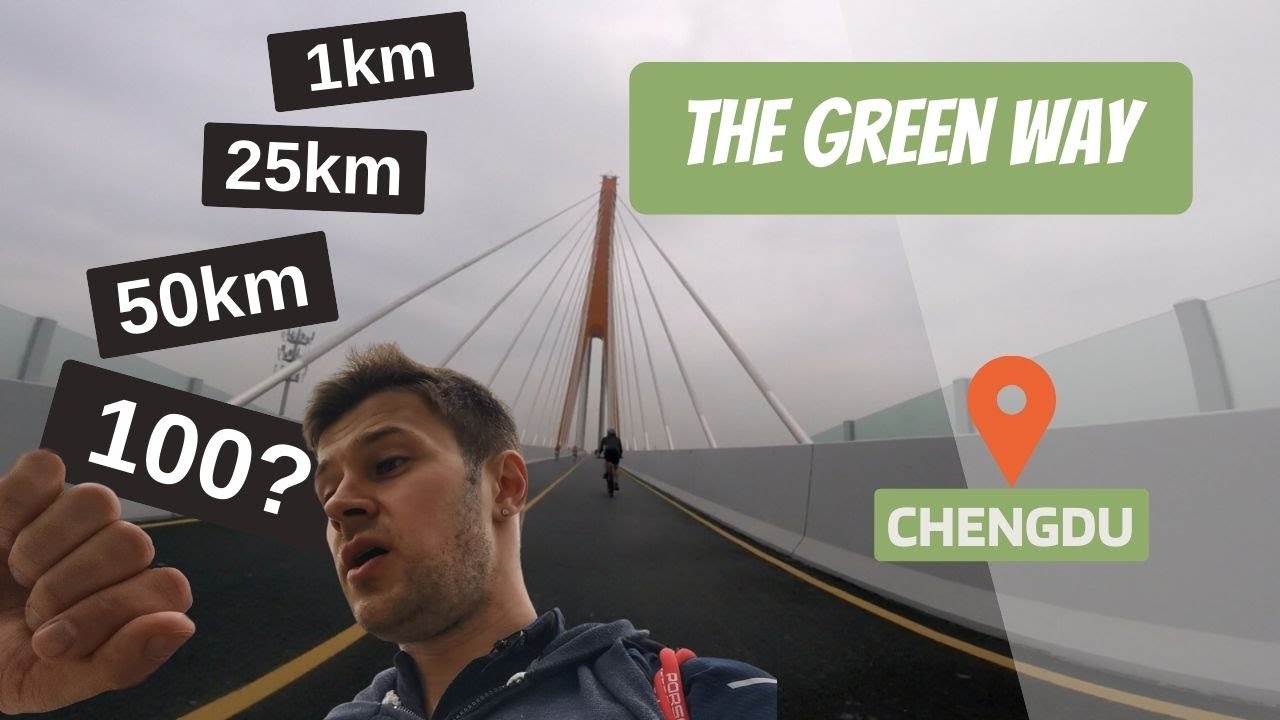 World-class cycling road in Chengdu, China - YouTube