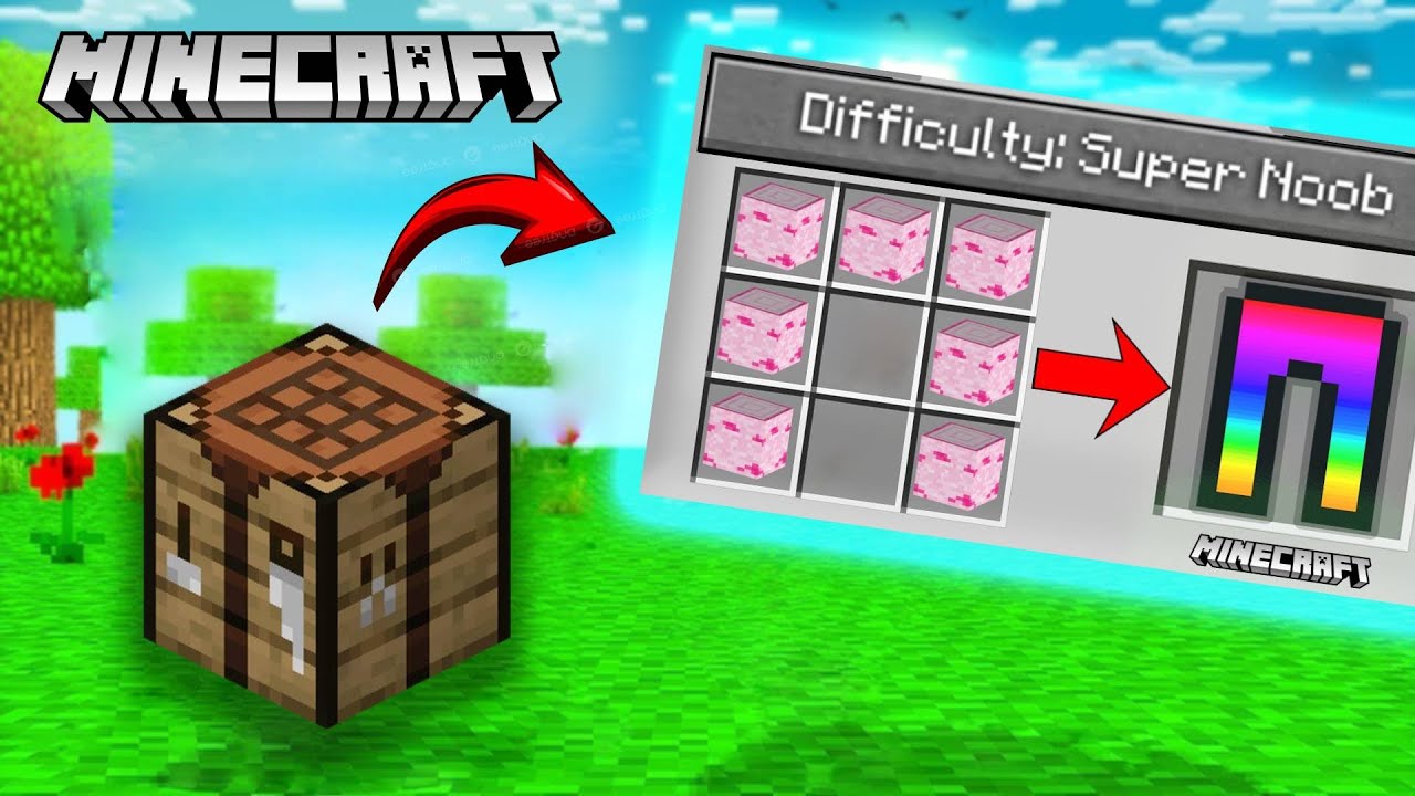 Minecraft But its SUPER NOOB Difficulty || Gameplay - YouTube