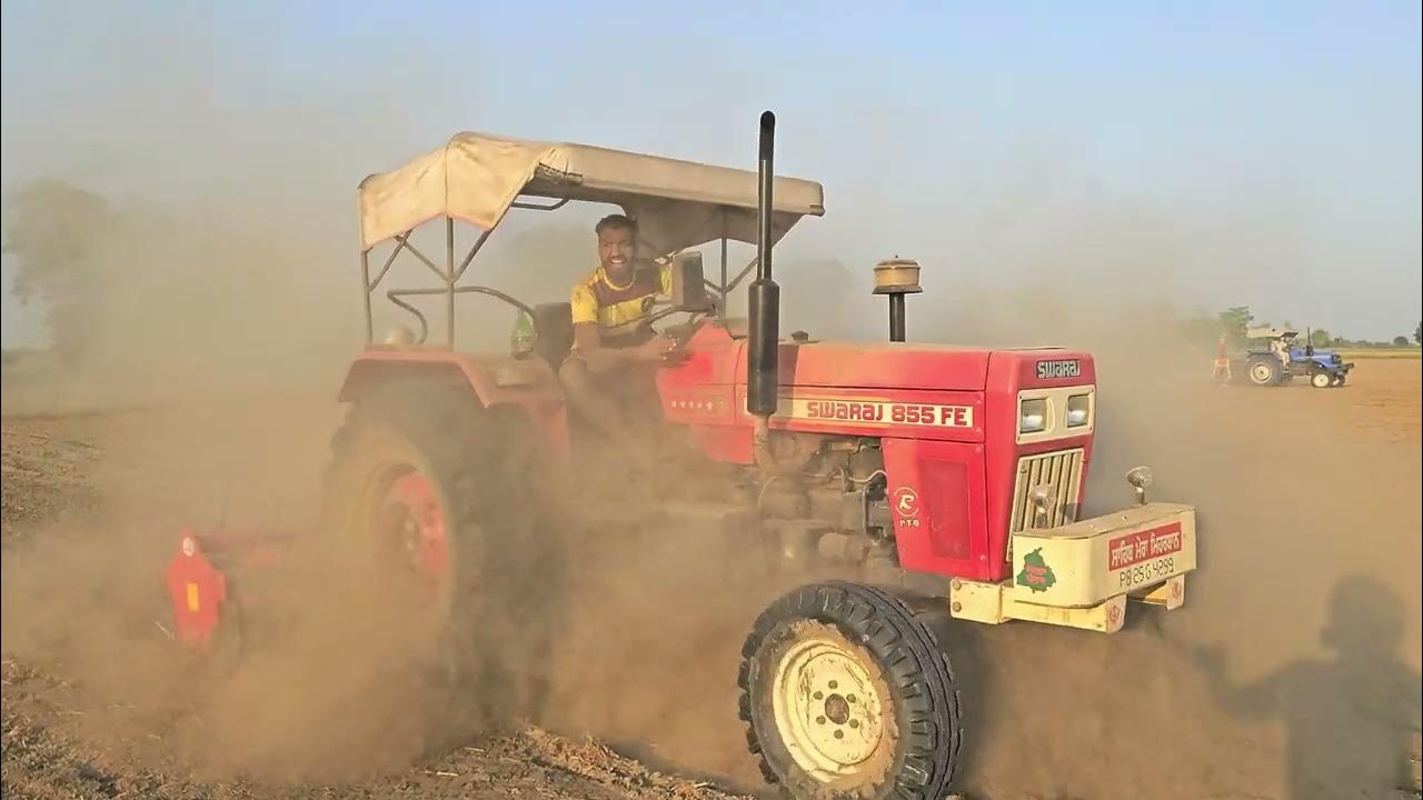 Swaraj 855 VS Agri king 2055 @Crazypunjab2055 #farmer - YouTube