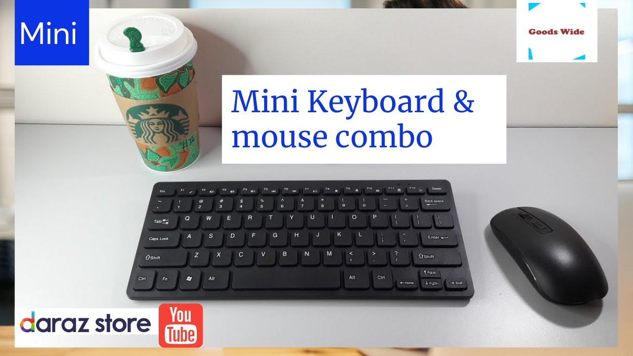 Wireless Keyboard and Mouse Combo Mini GKM901 | Daraz Package | Quick ...