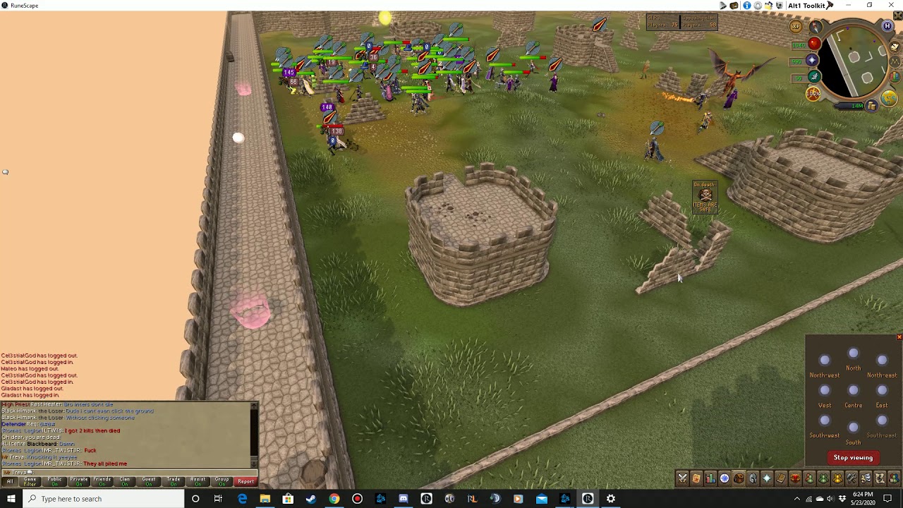 [Runescape 2020] 100 v 100 Clan Wars - Romes Legion Round - 3 - YouTube