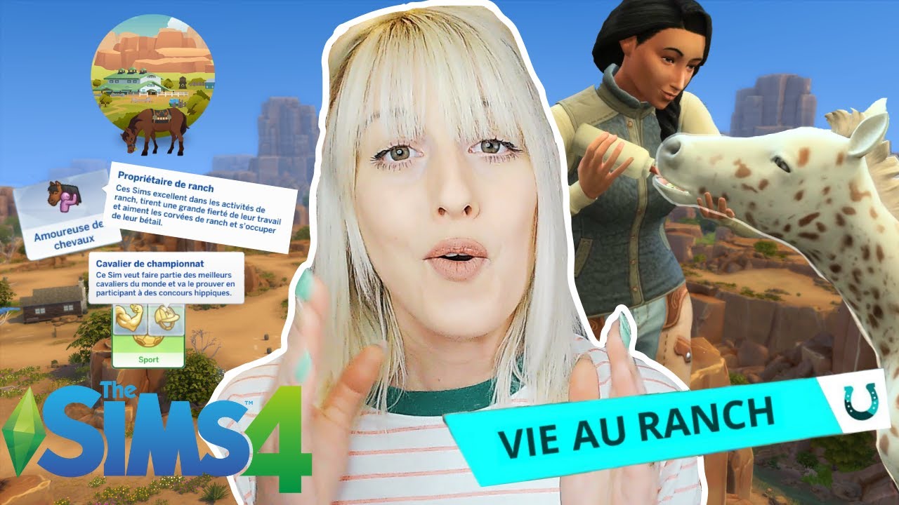 Découverte du pack VIE AU RANCH 🐴 -SIMS 4 - (Map , CUS, Gameplay ...